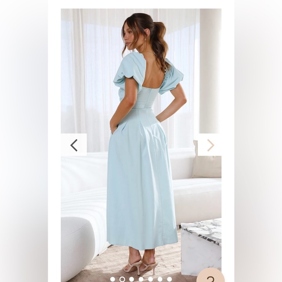 Dresses | Billy J Christina Light Blue Maxi Dress | Poshmark
